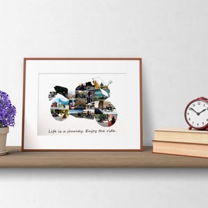 Personalized Motorcycle Photo Collage | Custom Biker Gift - Etsy