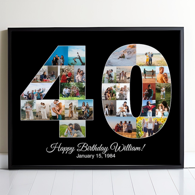 40th Collage - Etsy