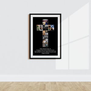 Custom Cross Photo Collage | Religious Gift | Christian Wall Art ...