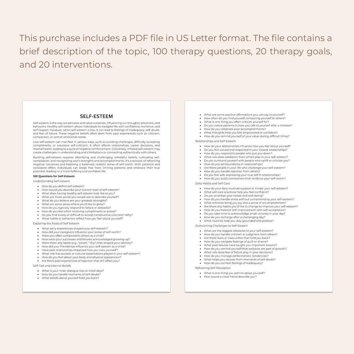 Self-esteem Therapy Questions, Self-worth, Confidence,self-acceptance ...