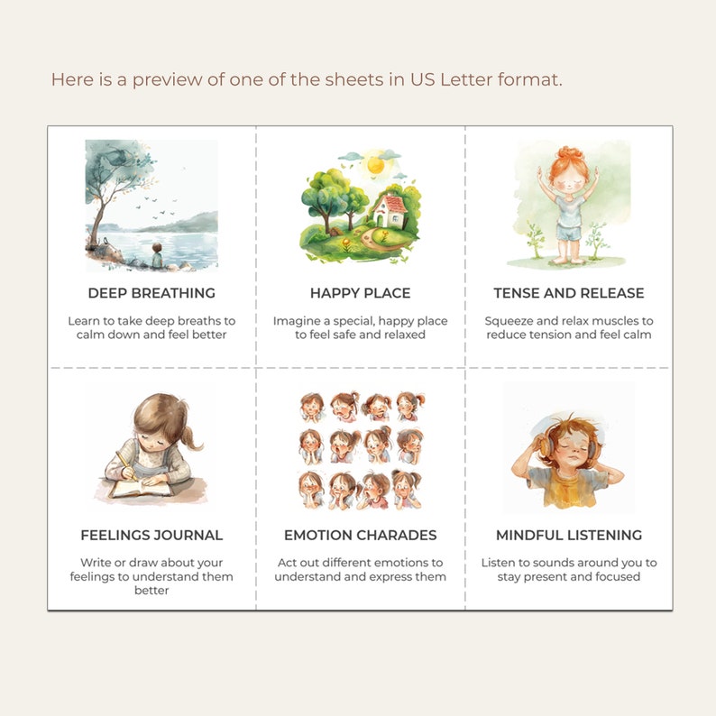 Manage Emotions, Printable Cards for Kids, Therapy Cards for Kids - Etsy