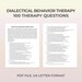 DBT Questions, Therapy Questions, Emotional Regulation, Distress ...