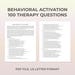 Behavioral Activation Questions, Motivation, Meaningful Activities ...