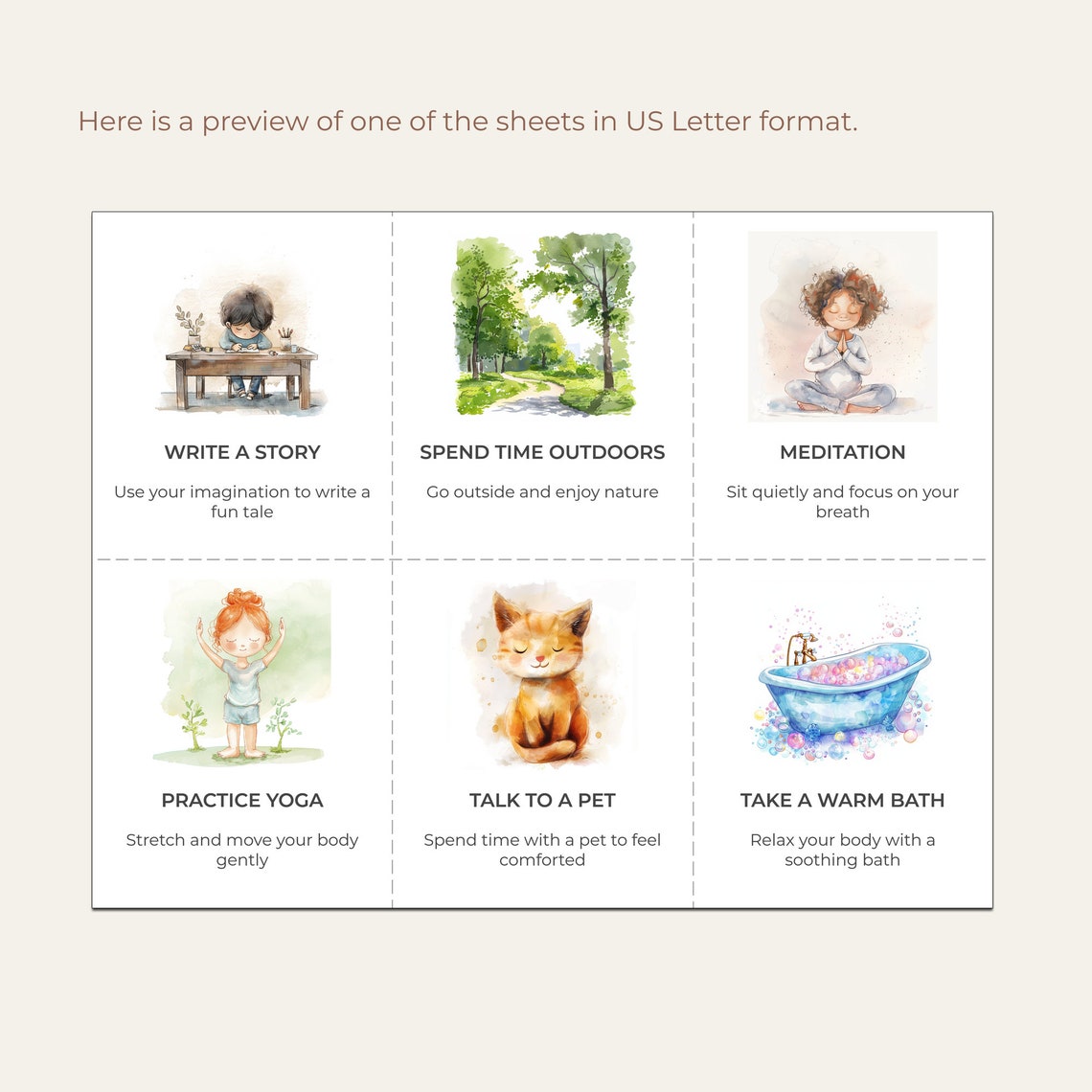 Coping Skills Therapy Cards for Kids Printable Psychotherapy Game for ...