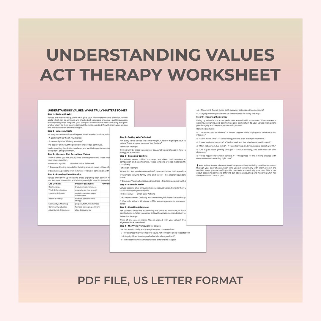 ACT Therapy Understanding Core Values That Shape Personal Growth ...