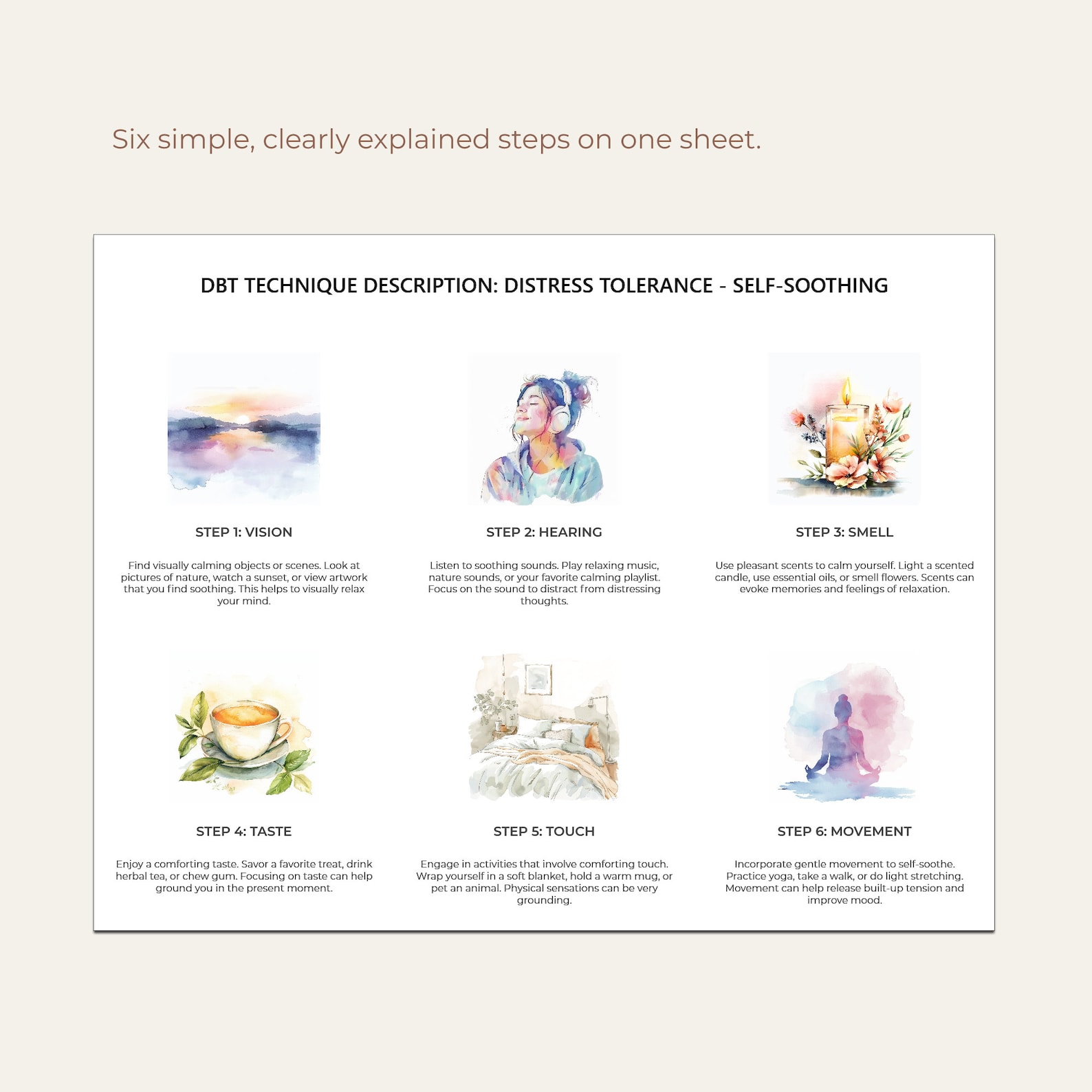 Self-soothing Technique, Mindfulness Technique, Schema Therapy ...