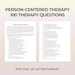 Person-centered Therapy Questions, Self-awareness, Self-compassion ...