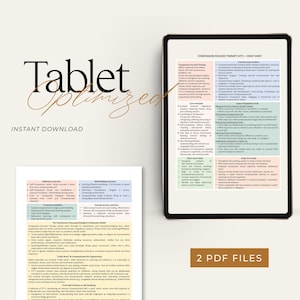 Compassion-focused Therapy Cheat Sheet CFT Printable Therapy Handout ...