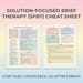 SFBT Cheat Sheet, Solution-focused Brief Therapy Cheat Sheet, Printable ...