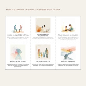 Boundaries Setting Therapy Cards, Cognitive Behavioral Therapy, CBT ...