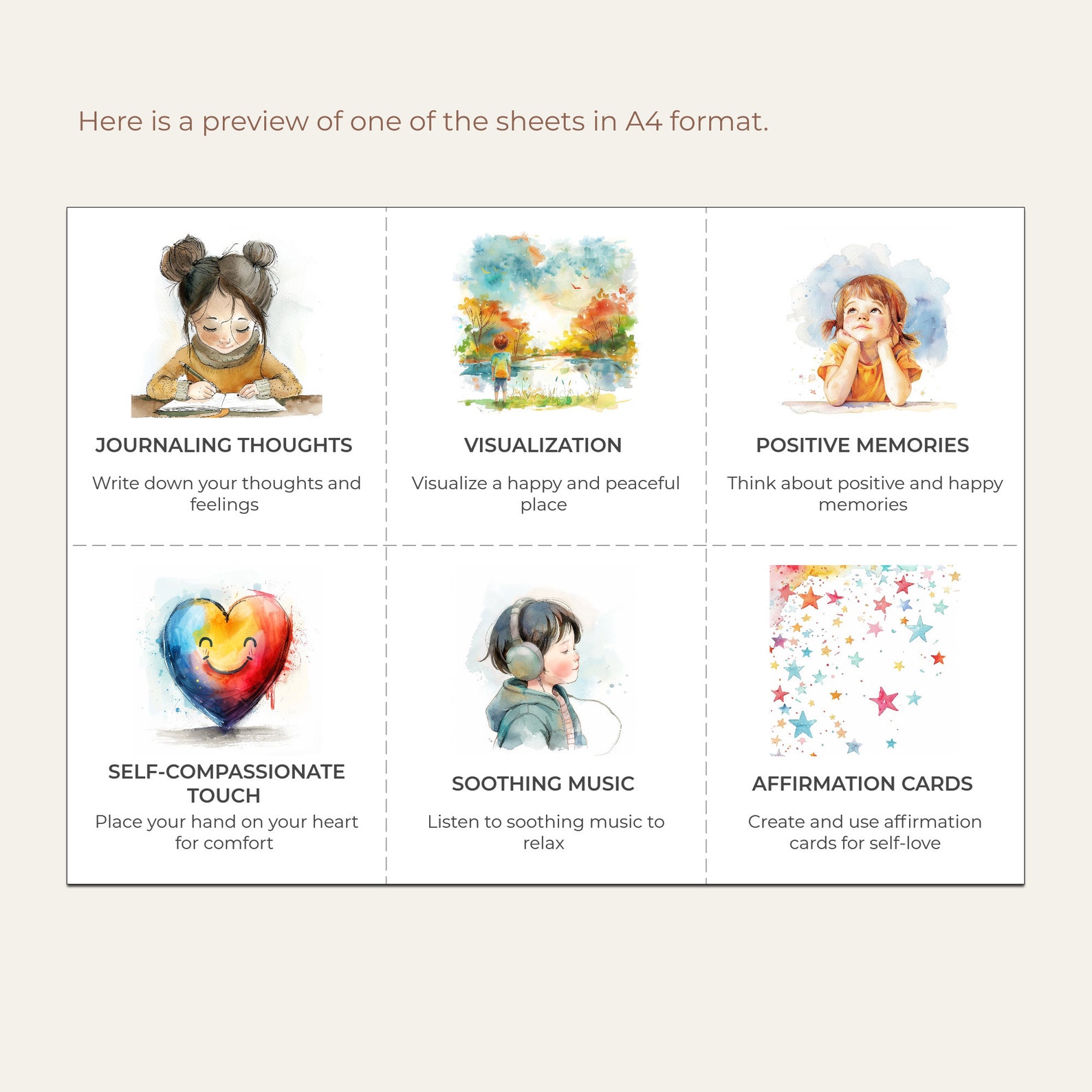 Emotional Regulation Therapy Cards for Kids Printable Psychotherapy ...