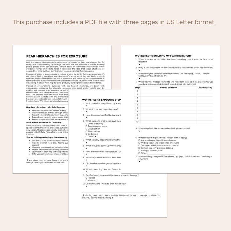 Fear Hierarchy, Exposure Therapy, Face Fears, Gradual Exposure, Therapy ...