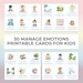 Manage Emotions, Printable Cards for Kids, Therapy Cards for Kids - Etsy