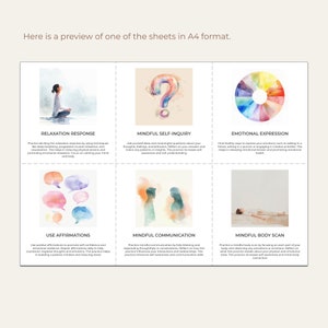 Stress Management CBT Therapy Cards Printable Cognitive Behavioral Worksheets for Stress ...