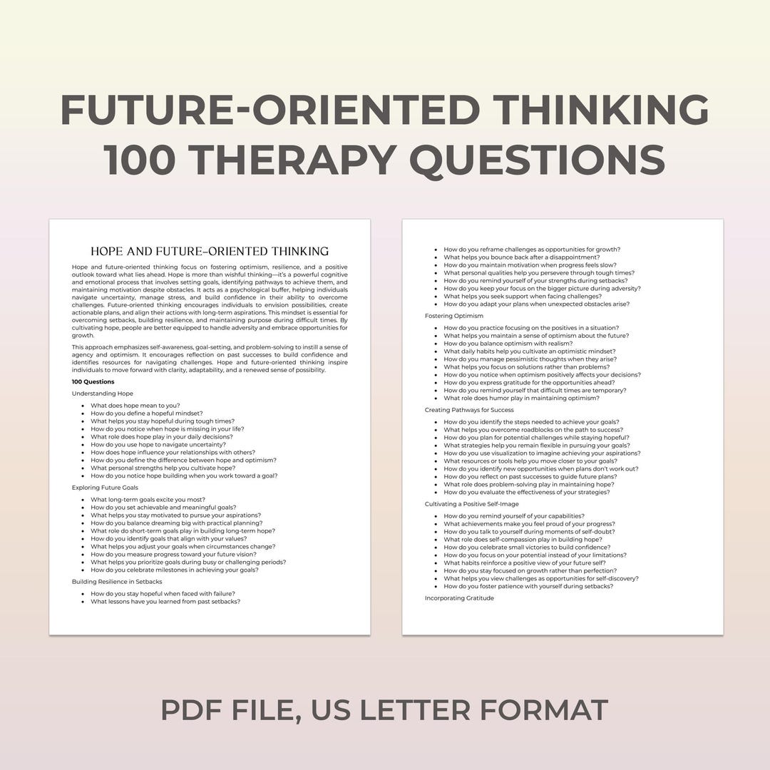 Goal Setting Therapy Questions, Aspirations, Motivation, Success ...
