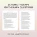 Schema Therapy Questions, Emotional Healing, Maladaptive Patterns, Self ...