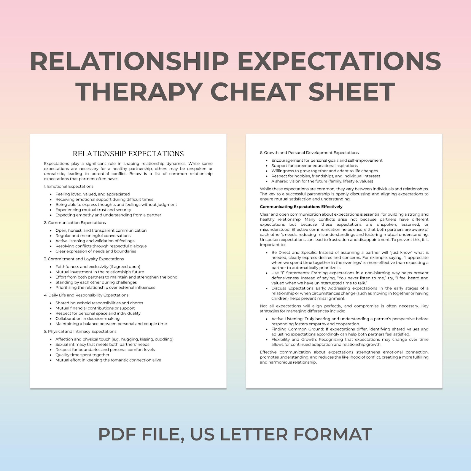 Relationship Expectations, Trust, Communication, Honesty, Emotional ...