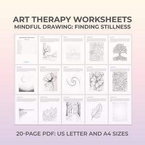 Art Therapy Sheets, Mindful Coloring, Mindfulness Art, Therapeutic ...