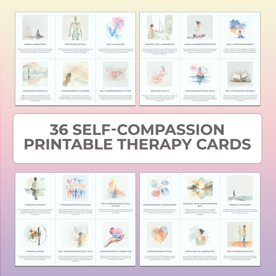 Compassion-focused Therapy Cards, CFT, Mindfulness-based Stress ...