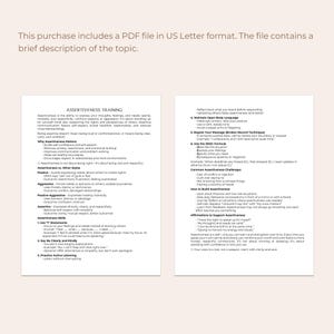 Assertiveness Training Cheat Sheet Confident Communication Therapy ...