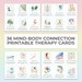 Mind-body Connection, Therapy Cards, Body Mind Connection Exercises ...