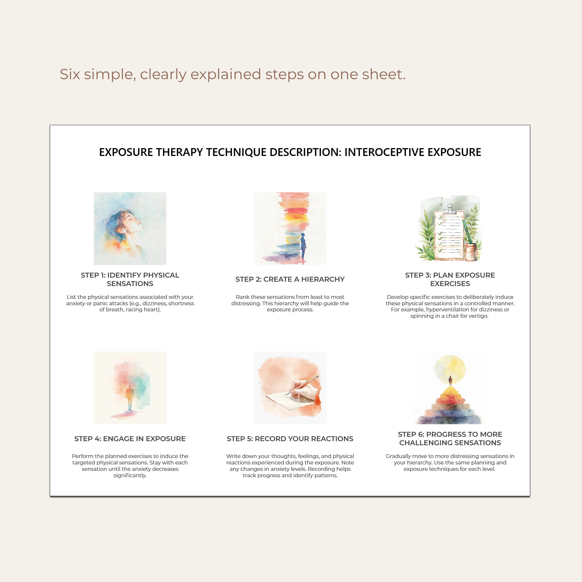 Interoceptive Exposure, Exposure Therapy, Overcoming Fear, Cognitive ...