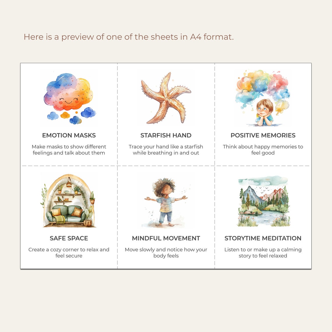 Manage Emotions, Printable Cards for Kids, Therapy Cards for Kids - Etsy