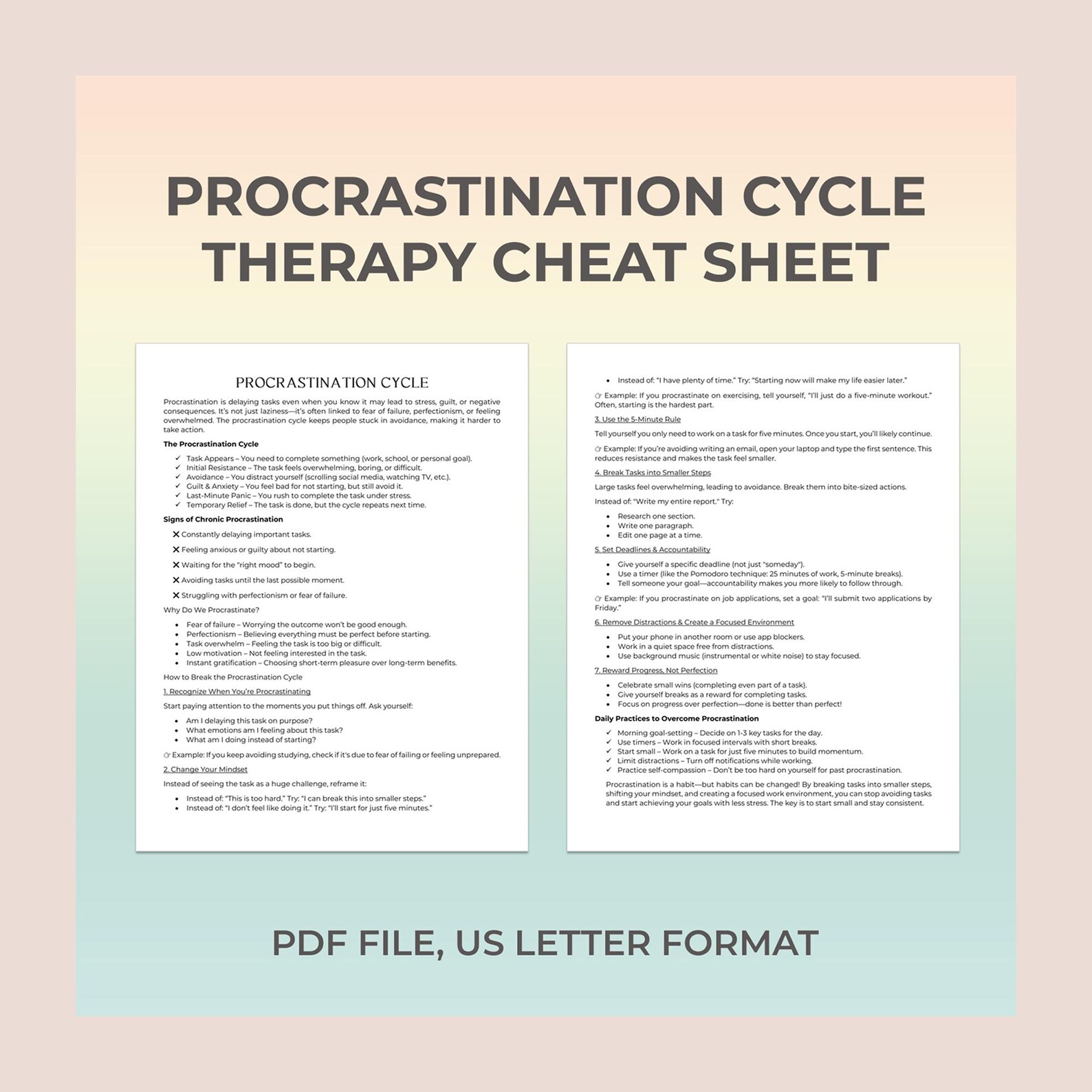 Procrastination Cycle, How to Stop Delaying, Stop Procrastination ...