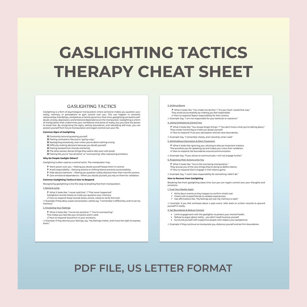 Gaslighting Tactics, Manipulative Behavior, Recognize Gaslighting ...