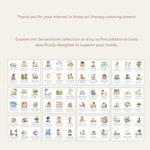 Art Therapy Worksheet, Mindful Coloring, Thoughts Challange, CBT Art ...