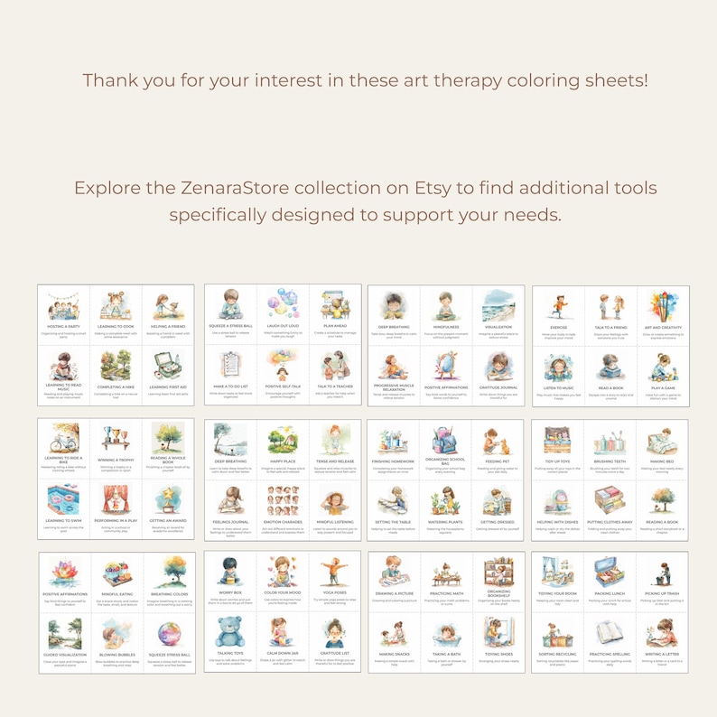 Art Therapy Worksheet, Mindful Coloring, Thoughts Challange, CBT Art ...