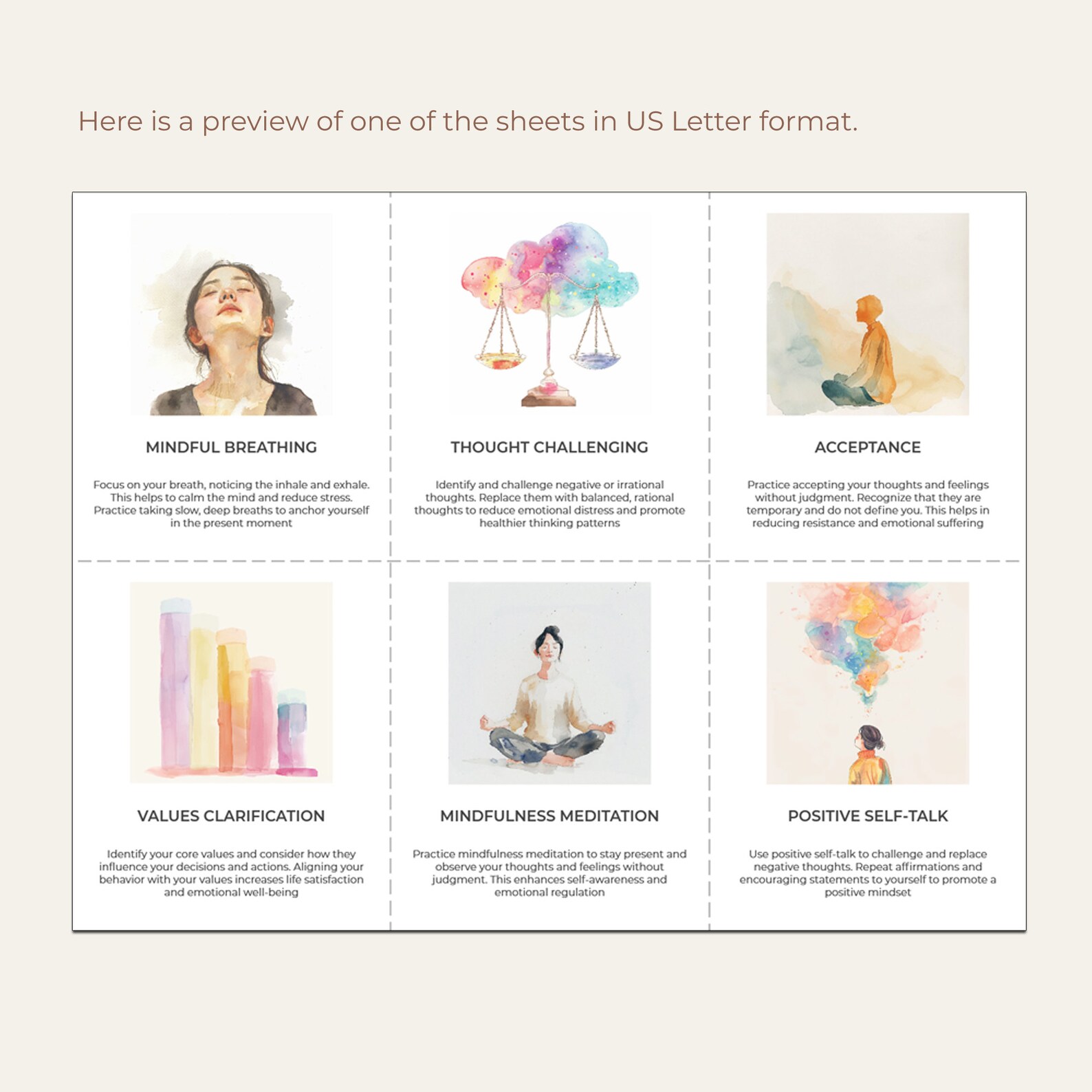 Coping Skills Therapy Cards, Cognitive Behavioral Therapy Cards, CBT ...