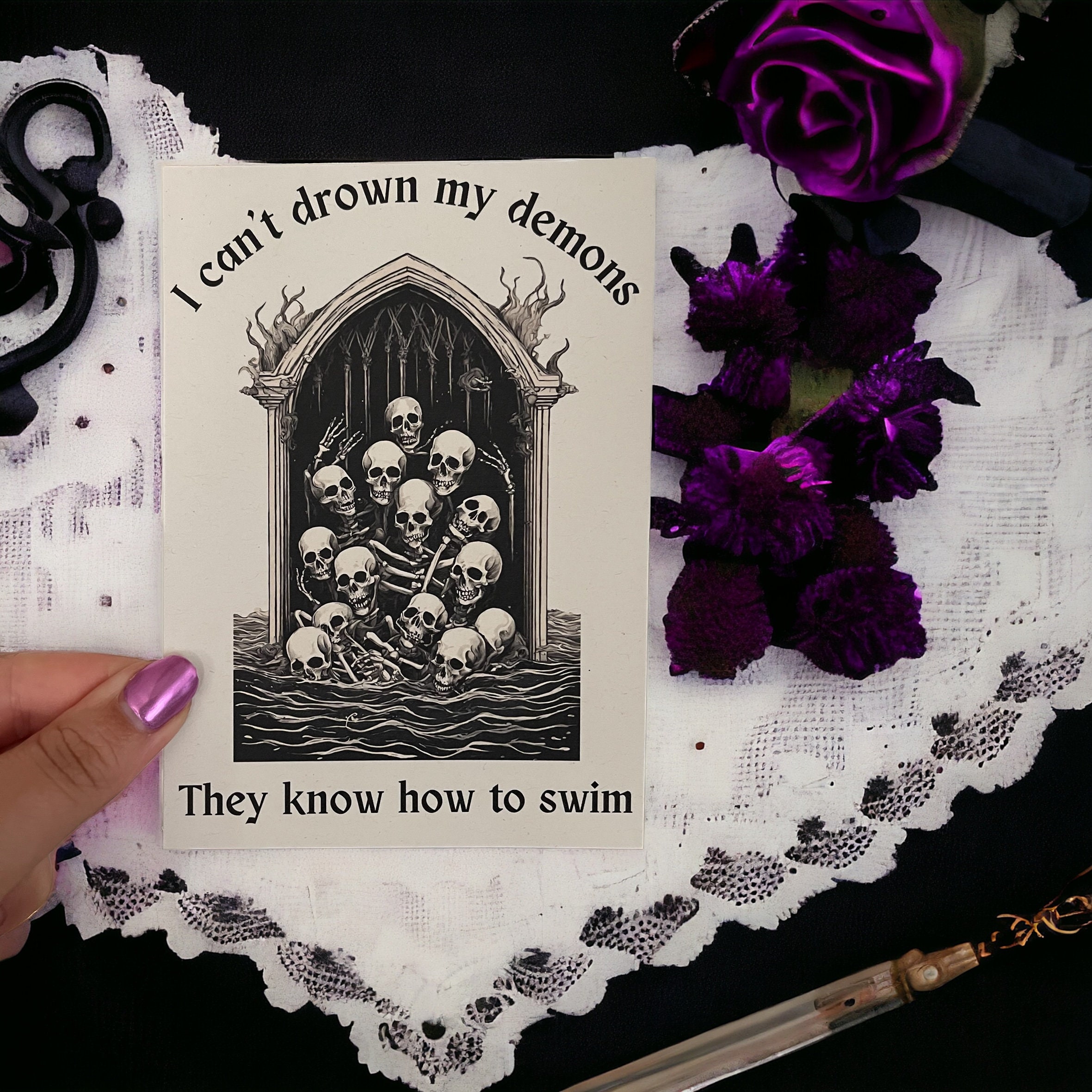 Print A6 Bring Me the Horizon Inspiration I Can't Drown My Demons They ...