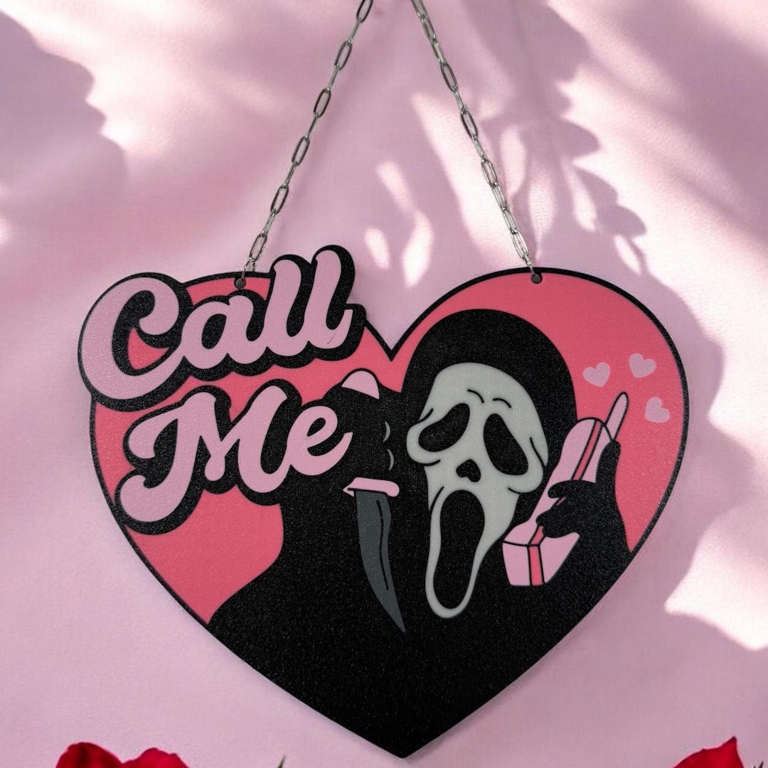 Ghostface Valloween - Glow in the Dark - Wall Decoration - Spooky ...