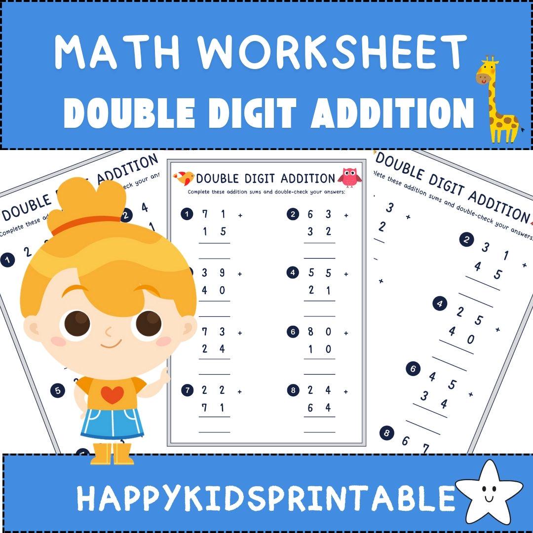 Double-digit Math Practice Worksheets – Perfect for 1st & 2nd Grade ...