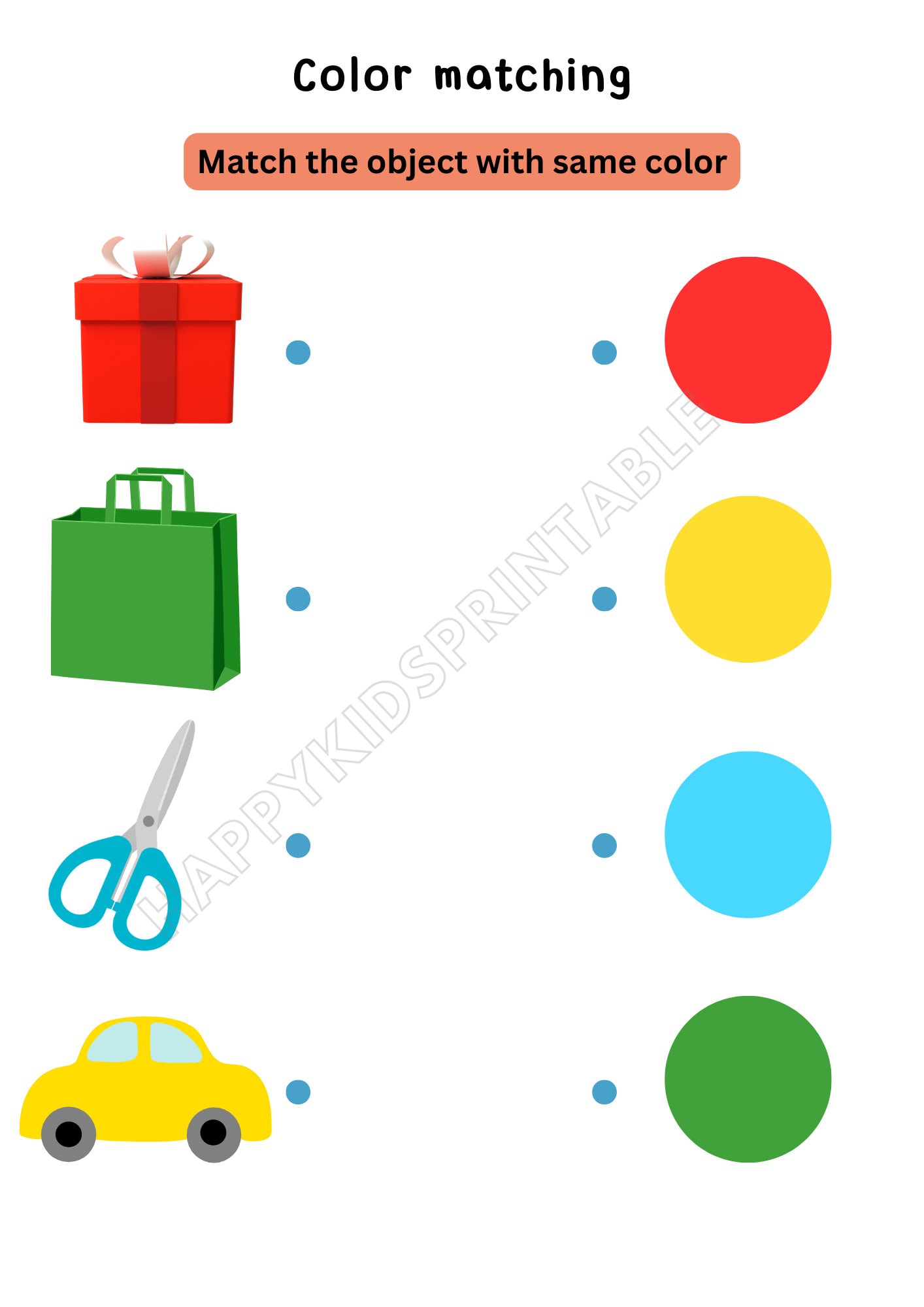 Preschool Worksheet, Printable Shadow Matching, Color Matching ...