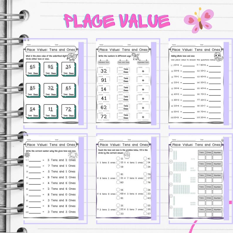 Two Digit Place Value Worksheets - Fun Math Practice for Kids ...