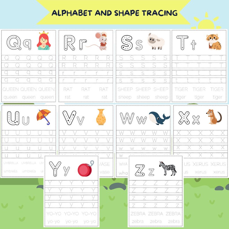 Preschool Tracing, Alphabet Tracing, Shape Tracing, Line Tracing ...