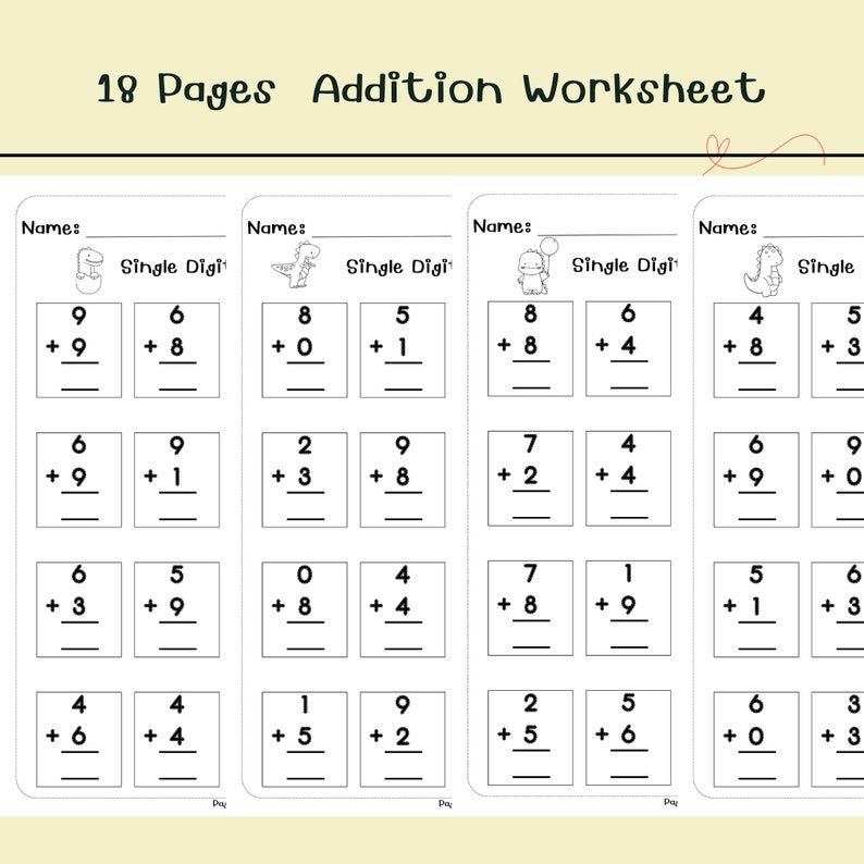 Worksheet for Fun, Printable Practice: Mastering Addition,worksheet for ...