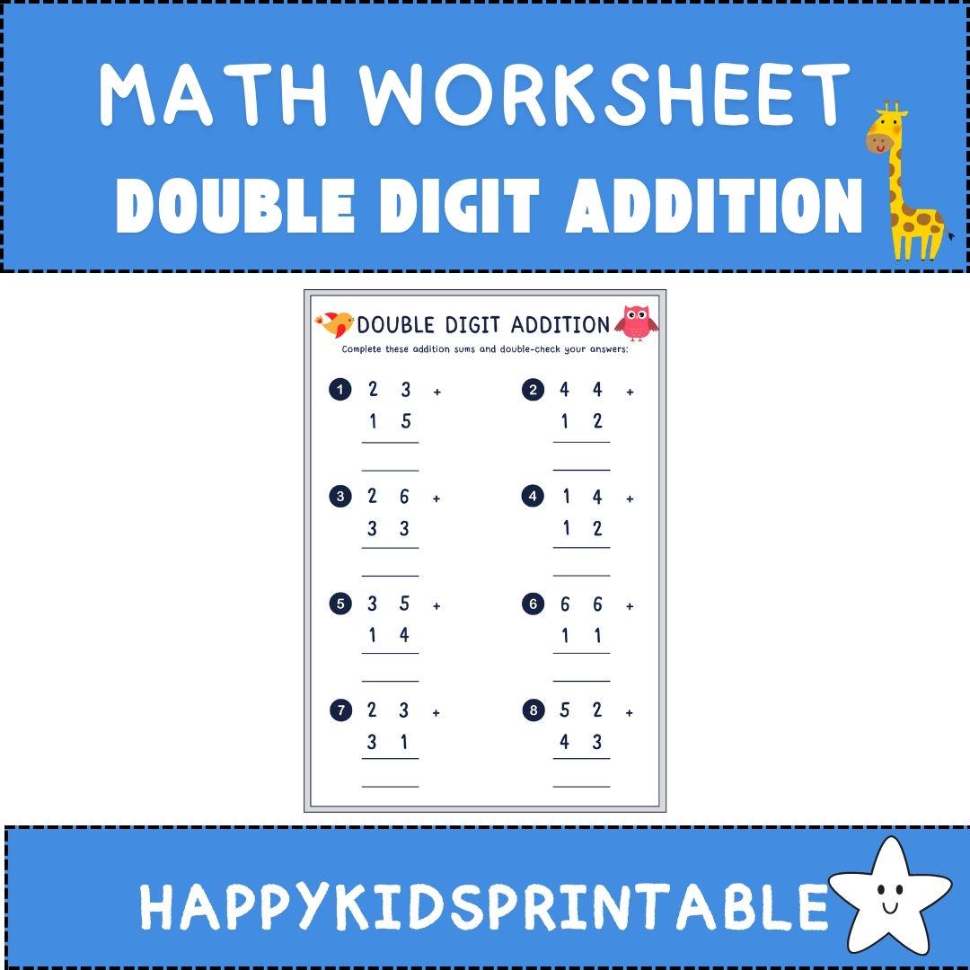 Double Digit Addition And Subtraction Worksheets For 2nd Grade Free