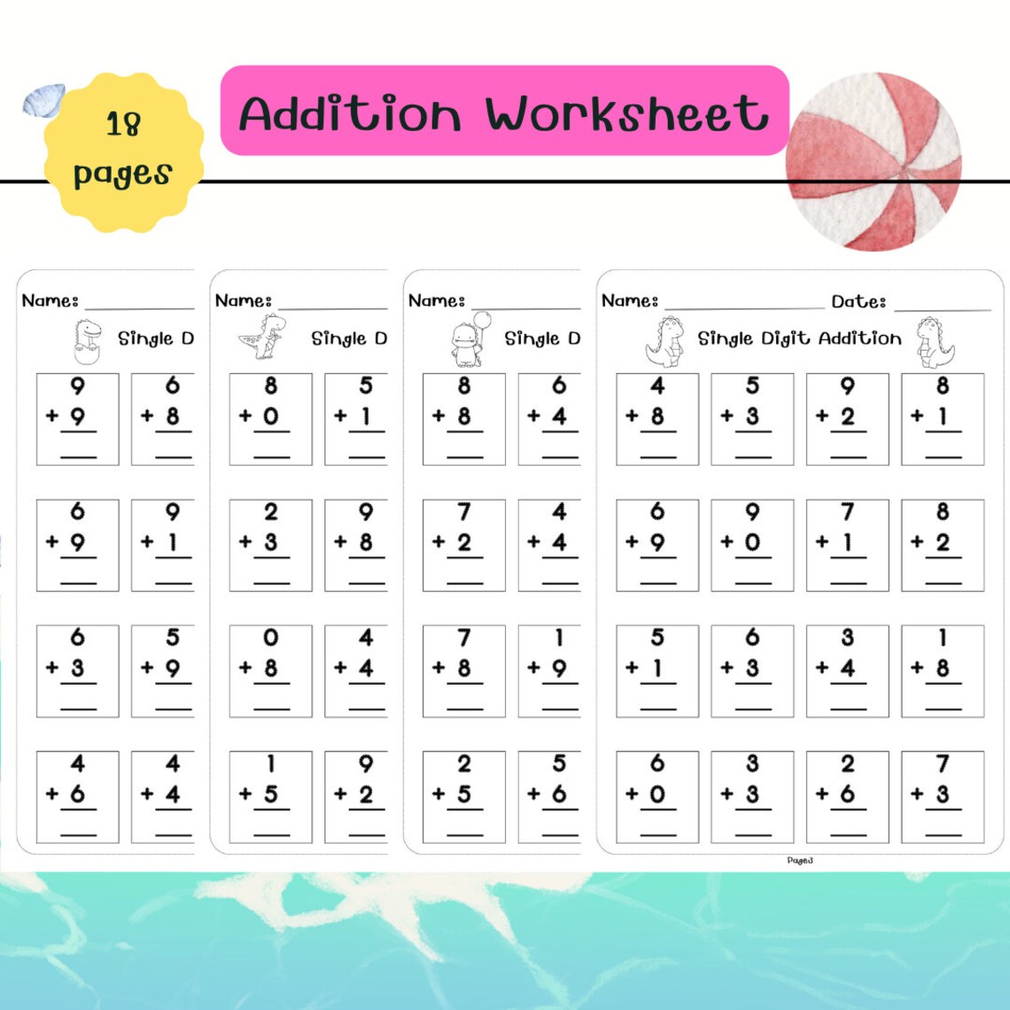 Worksheet for Fun, Printable Practice: Mastering Addition,worksheet for ...