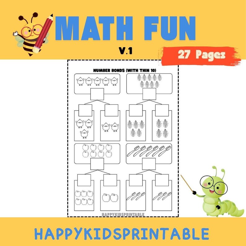Math Worksheets for Kids | Ages 3-6 | Counting ,easy Addition ...