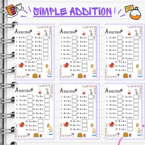 Alice in Wonderland Addition Worksheets: Kindergarten & 1st Grade (PDF ...