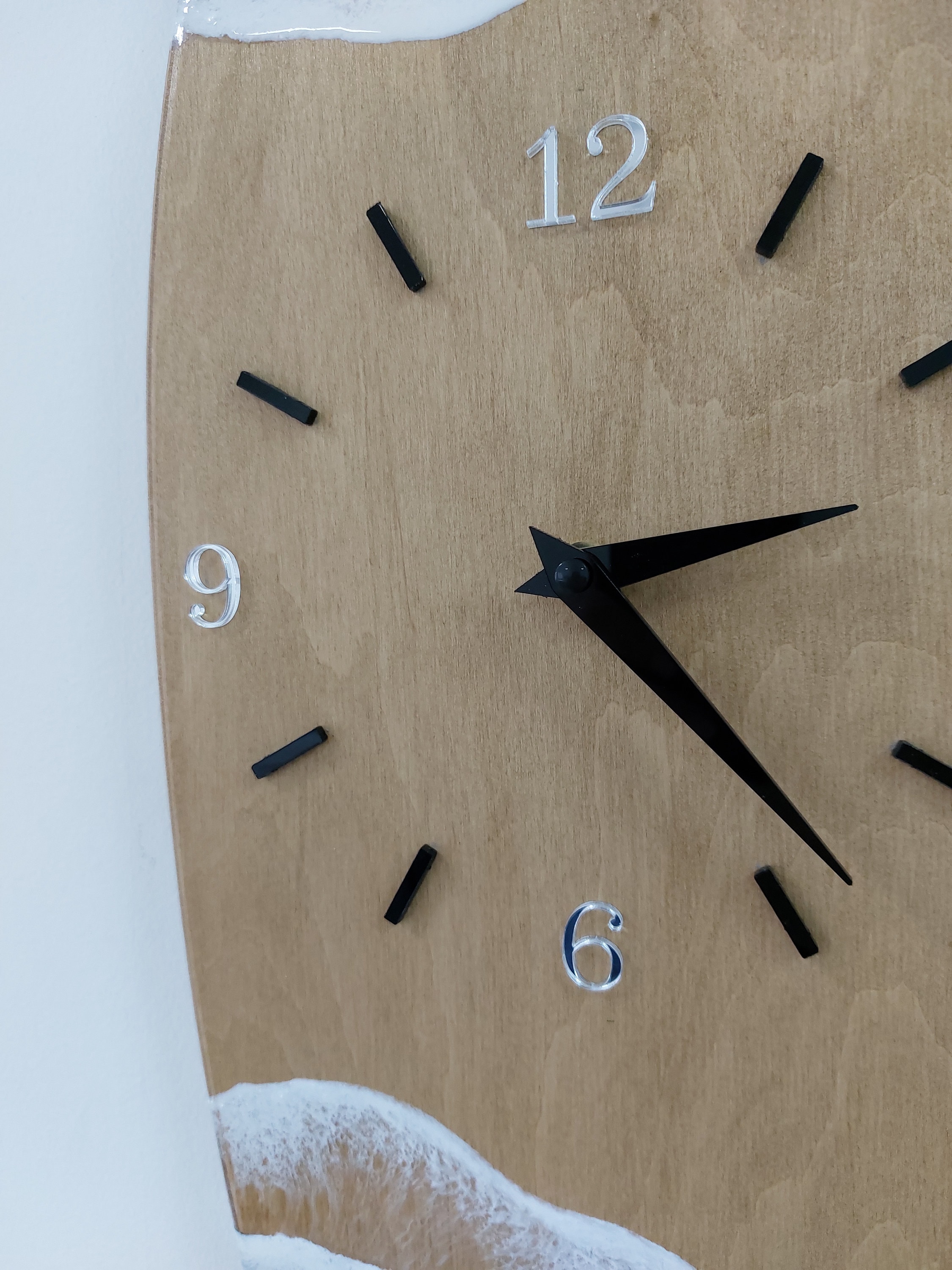 Surfboard Wall Clock Beachy Room Decor Surfboard Wall Art Ocean Resin ...