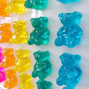 Bright Rainbow Gummy Bear Pop Art 3D Resin Sculpture Wall Hanging Wall ...