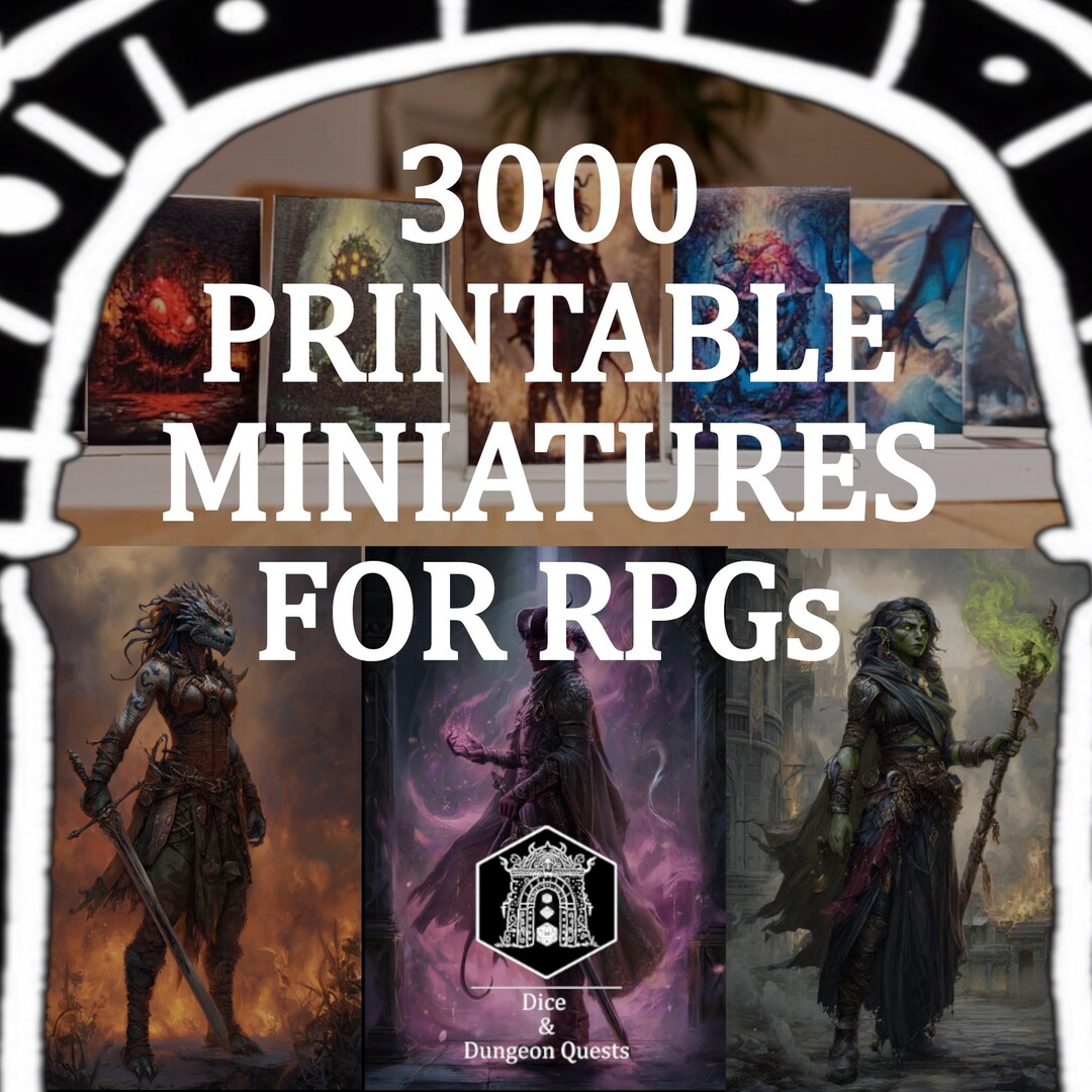 Printable Standees for RPG Tabletop Games - Printable Rpg Miniatures ...