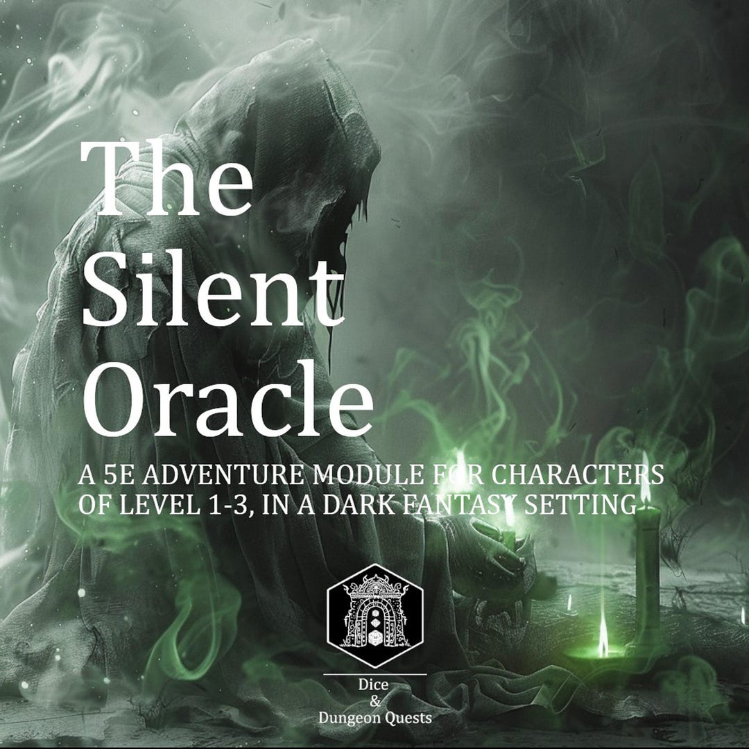 5E Adventure Module: the Silent Oracle - One-shot Module (levels 1-3 ...