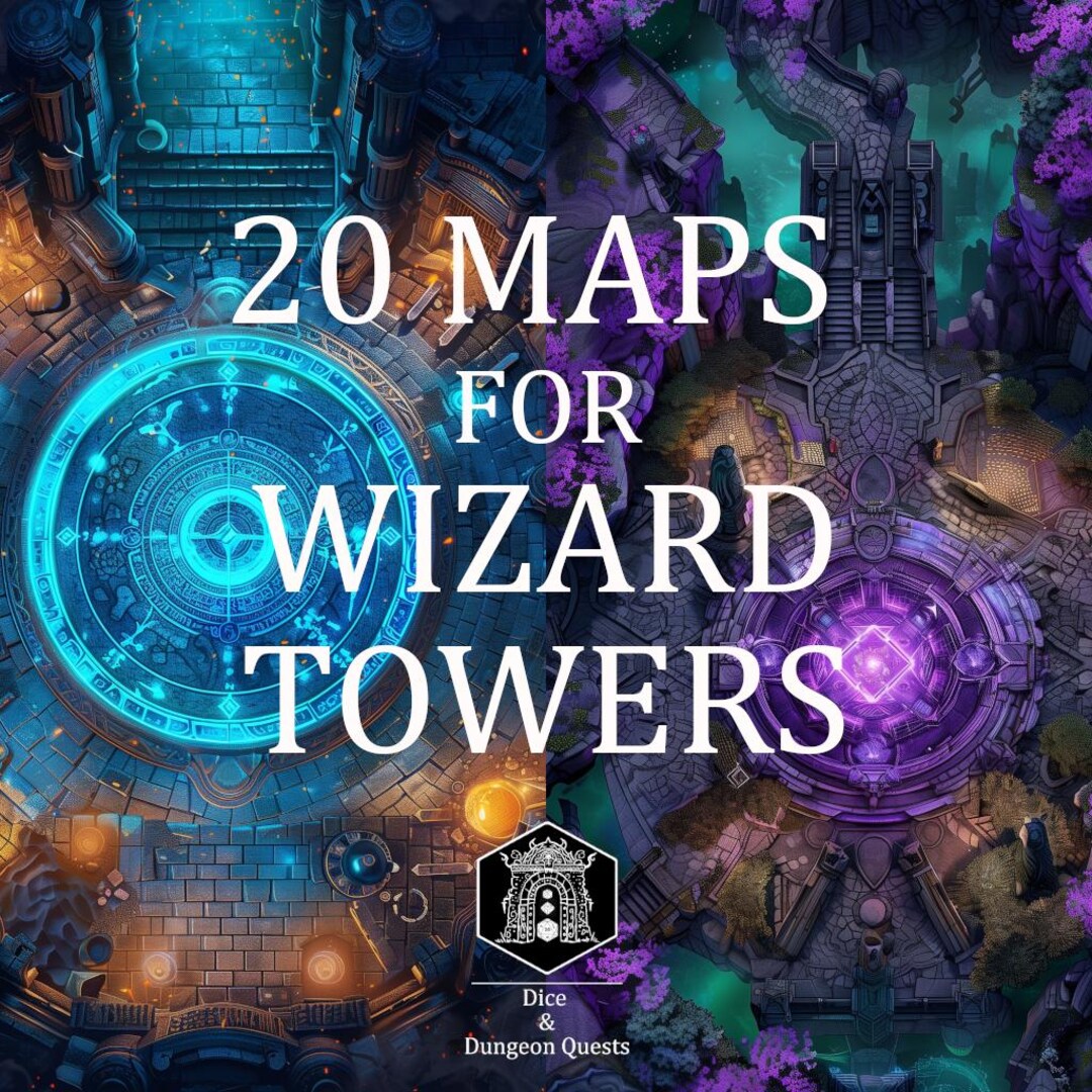 Battle Map Collection (16:9) for Wizard Towers, for D&D (dungeons and ...