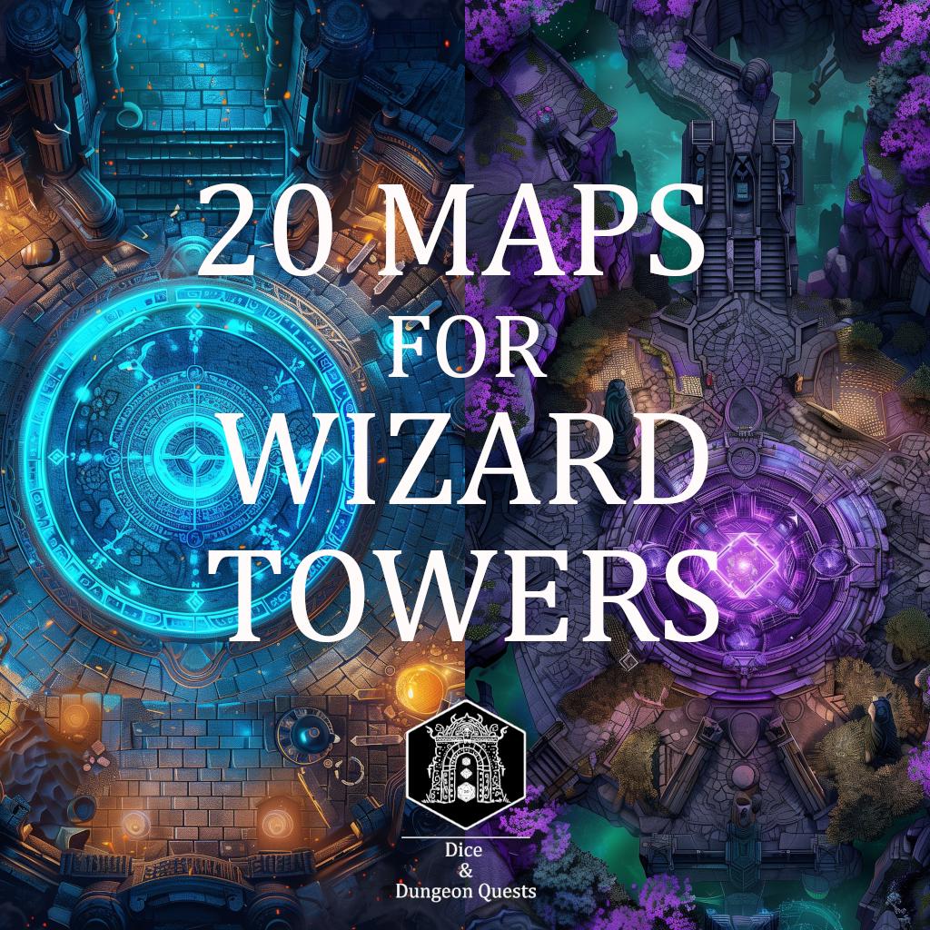 Battle Map Collection (16:9) for Wizard Towers, for D&D (dungeons and ...