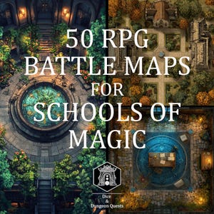 Battle Map Art - Digital Maps for Schools of Magic, for VTT RPG ...
